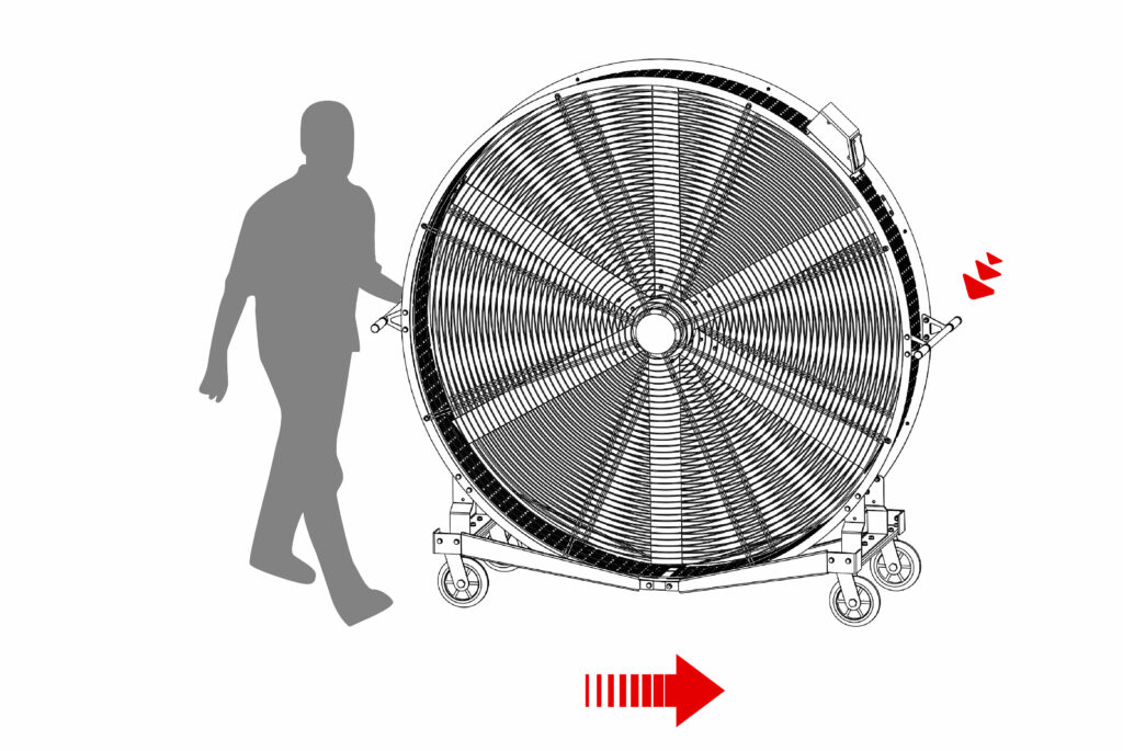 Industrial Stand Fan | Heavy Duty Floor Barrel Fan | Drum Fan